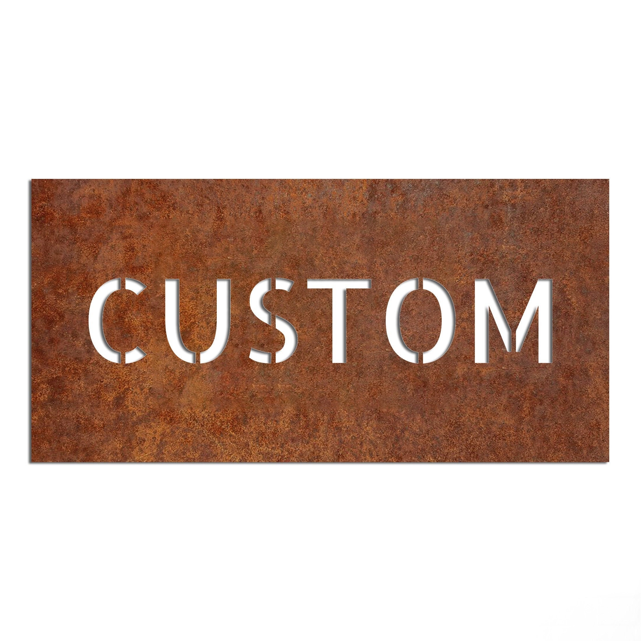 Corten Steel Custom Sign Your Logo Corten House Address - Etsy UK