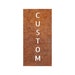 Custom Corten Number Vertical Plaque, House Address Rusted Steel ...