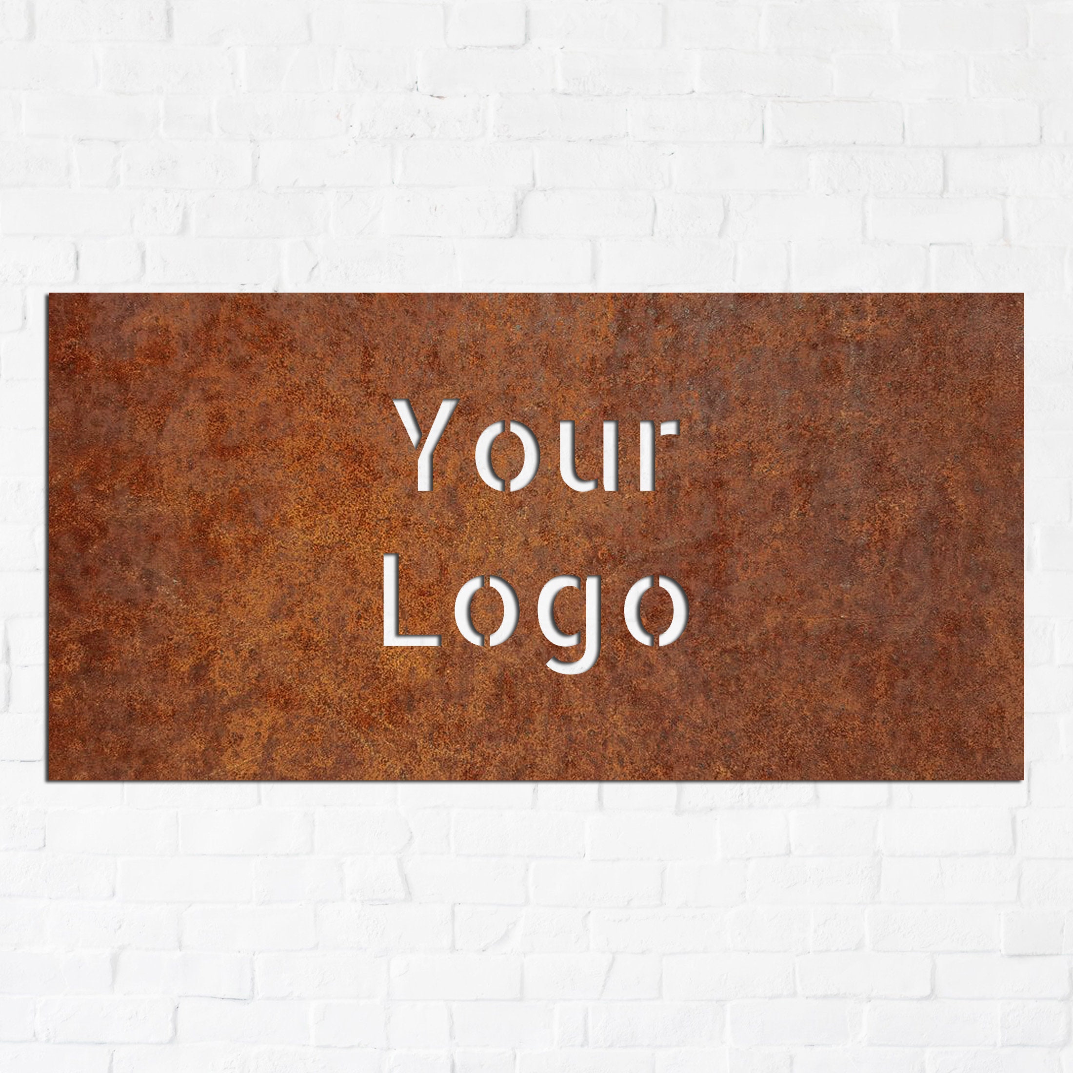 Corten Steel Custom Sign Your Logo Corten House Address - Etsy UK