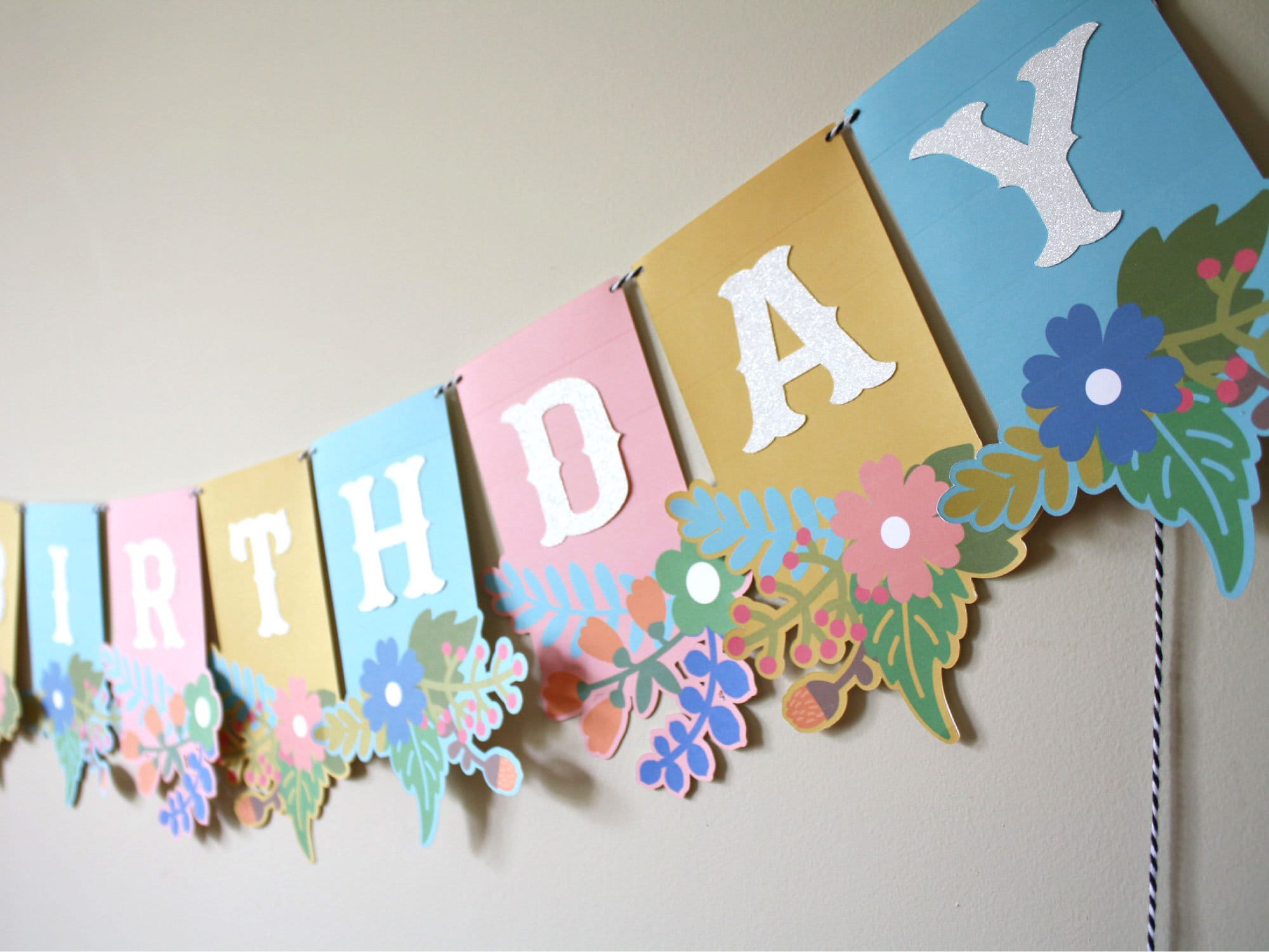 BANNER - Happy Birthday Bunting, Wall Decor, Birthday Banner, Birthday ...