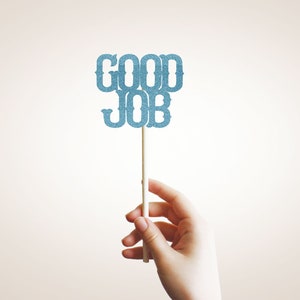 CAKE TOPPER Good Job Cake Topper Personalized Cake Topper | Etsy