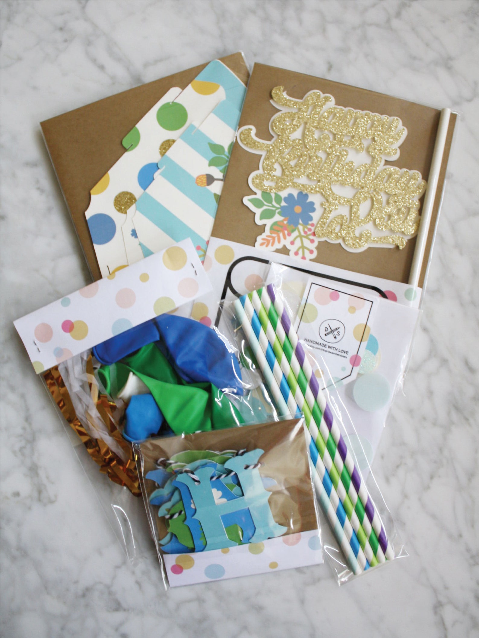 PARTY KIT- BLUE - Birthday Party Kit. Birthday Party Box, Birthday Cake ...