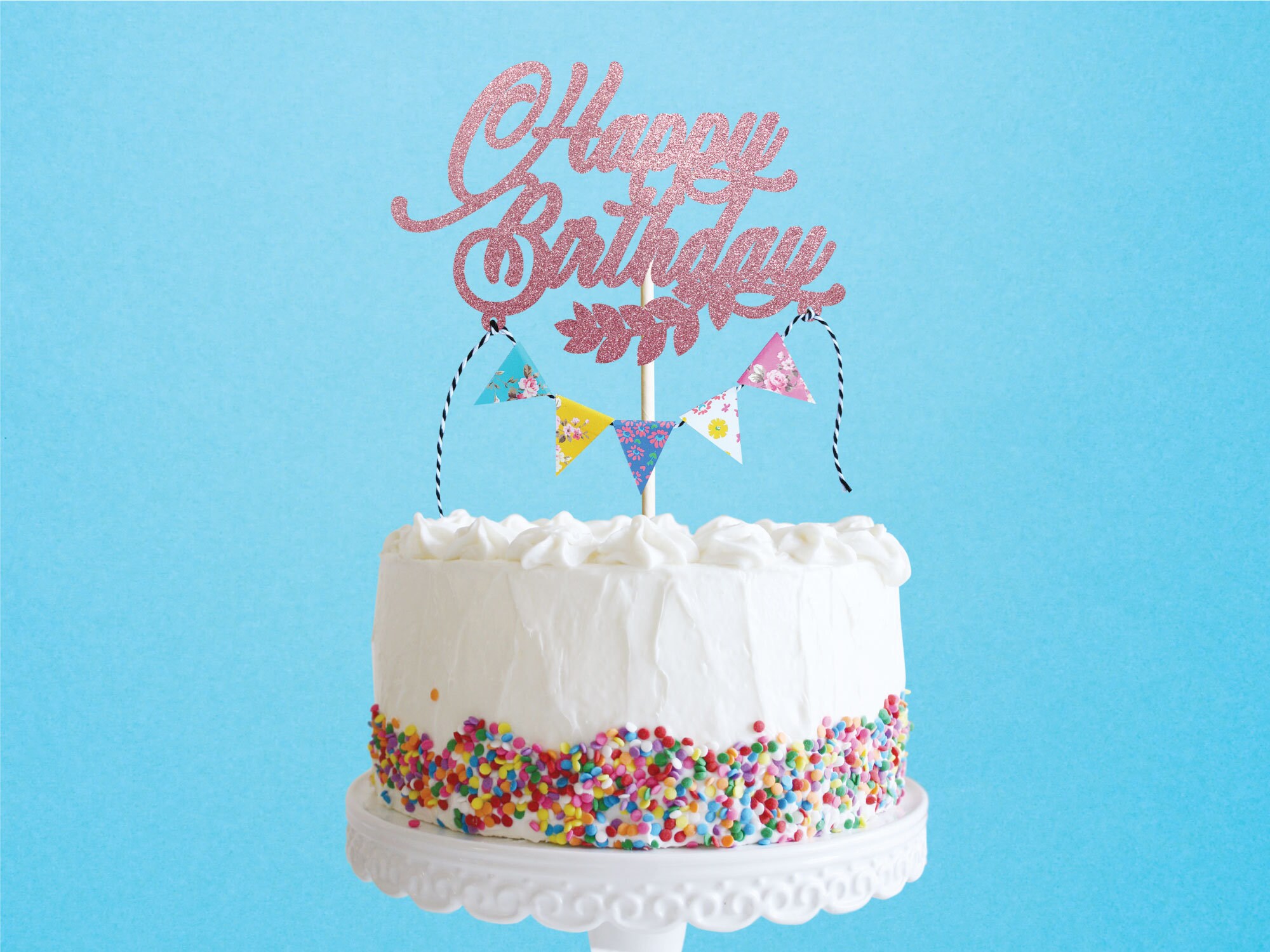 CAKE TOPPER tiny Flag Cake Topper Birthday Cake Topper - Etsy