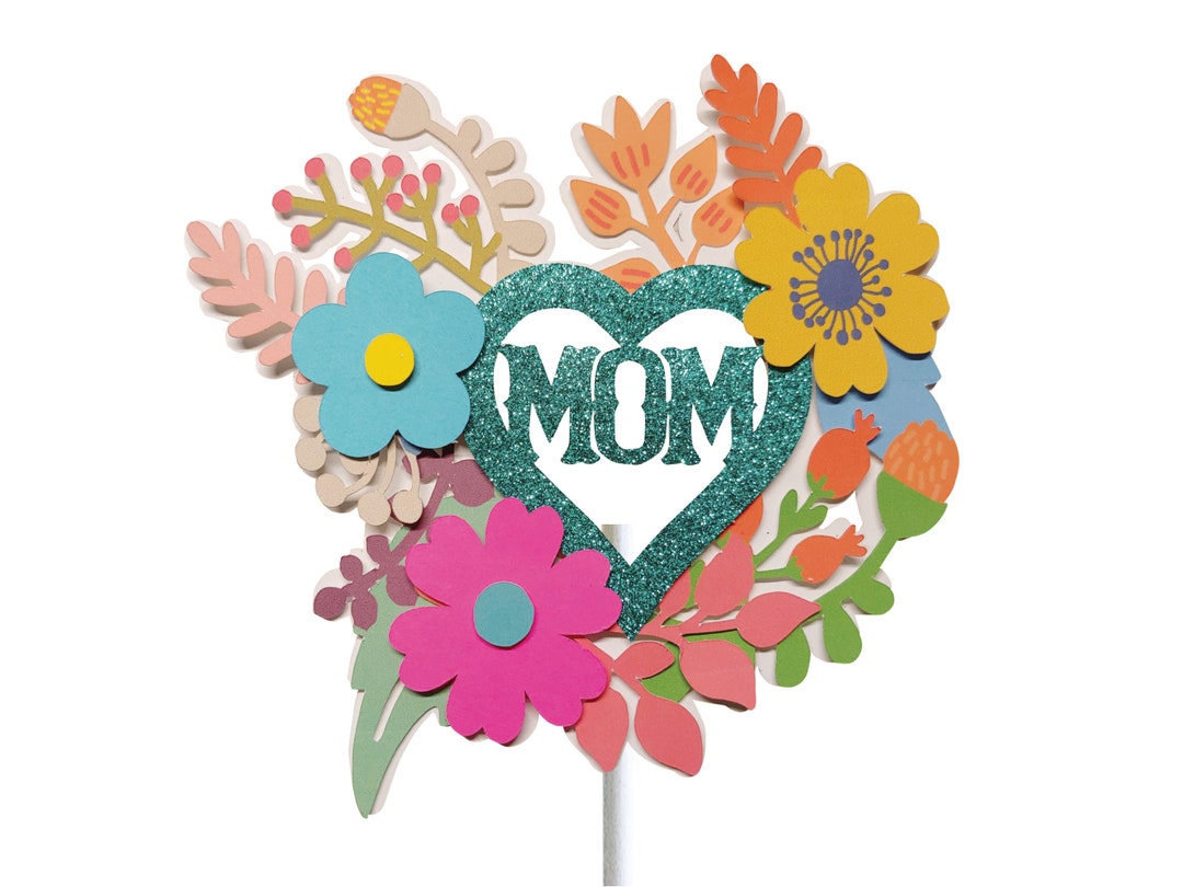 CAKE TOPPER Feliz Día de las Madres Cake Topper, Cake Topper, Custom ...