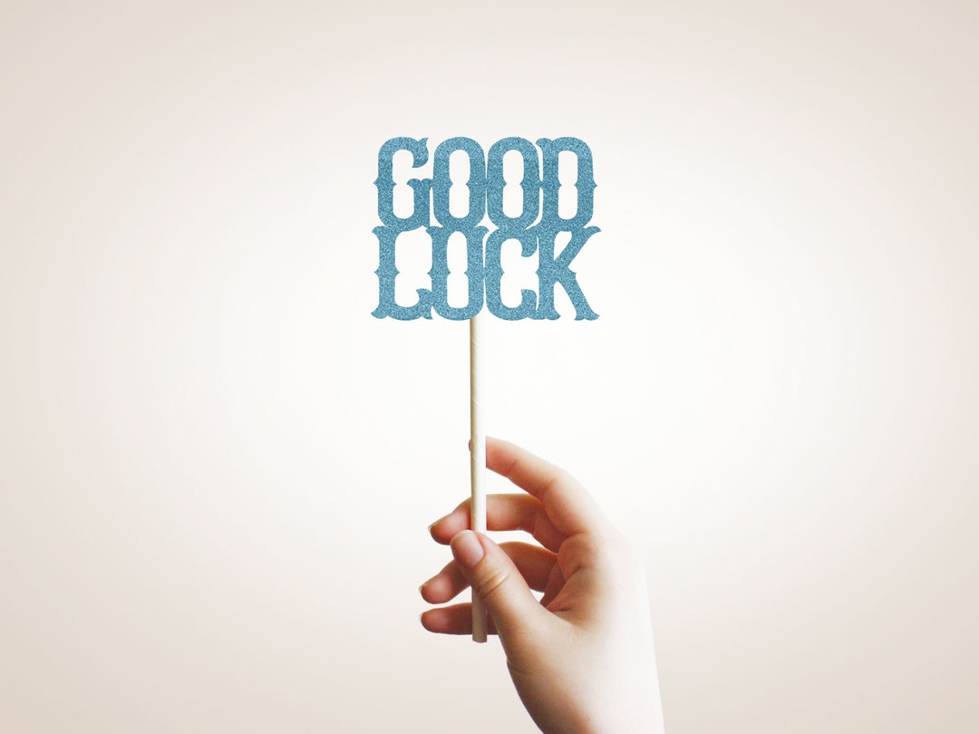 CAKE TOPPER - Good Luck, Cake Topper, Personalized Cake Topper, Custom ...