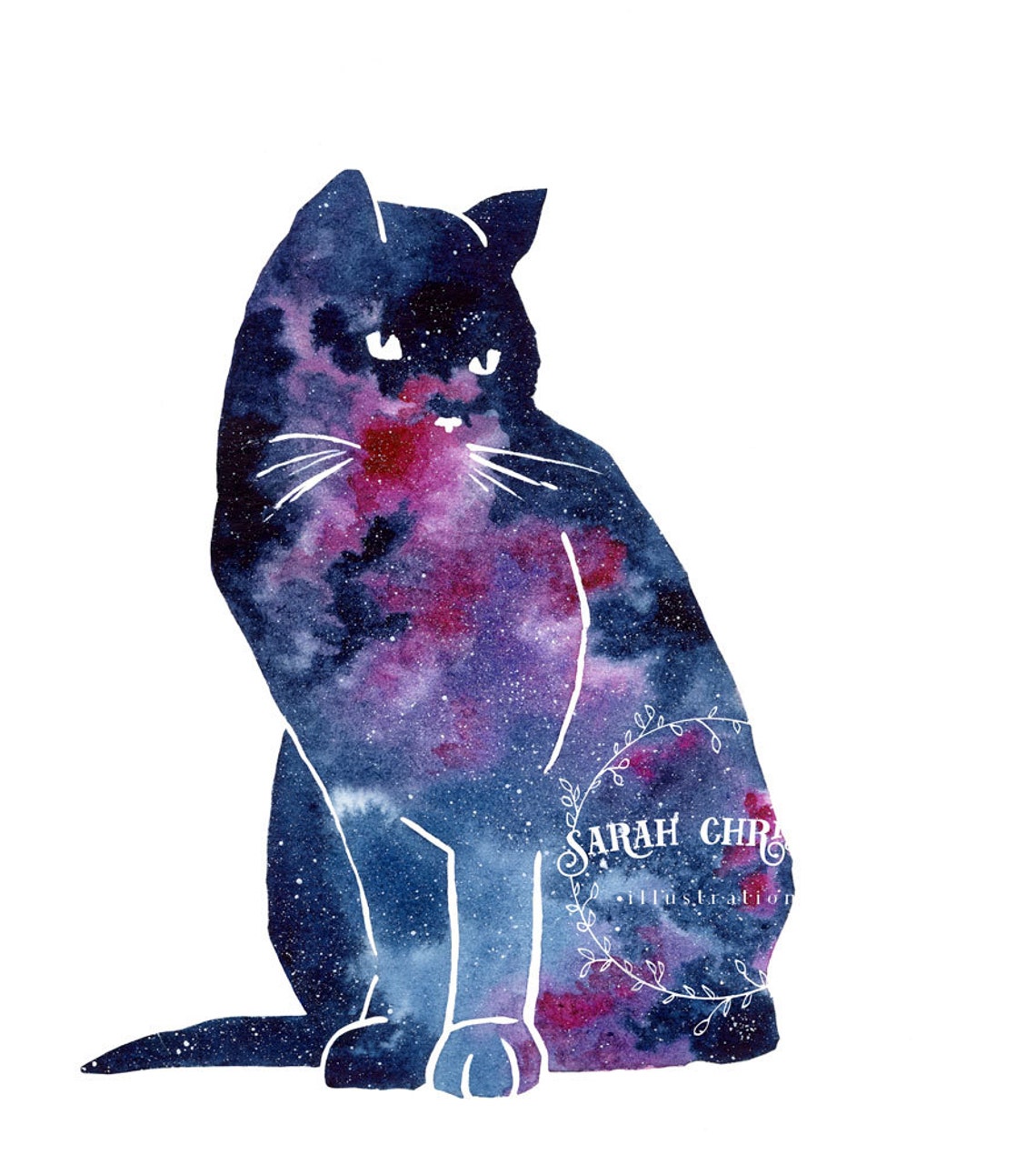 Galacticat Galaxy Space Cat 8x10 Kitchen Decor Nursery Print - Etsy