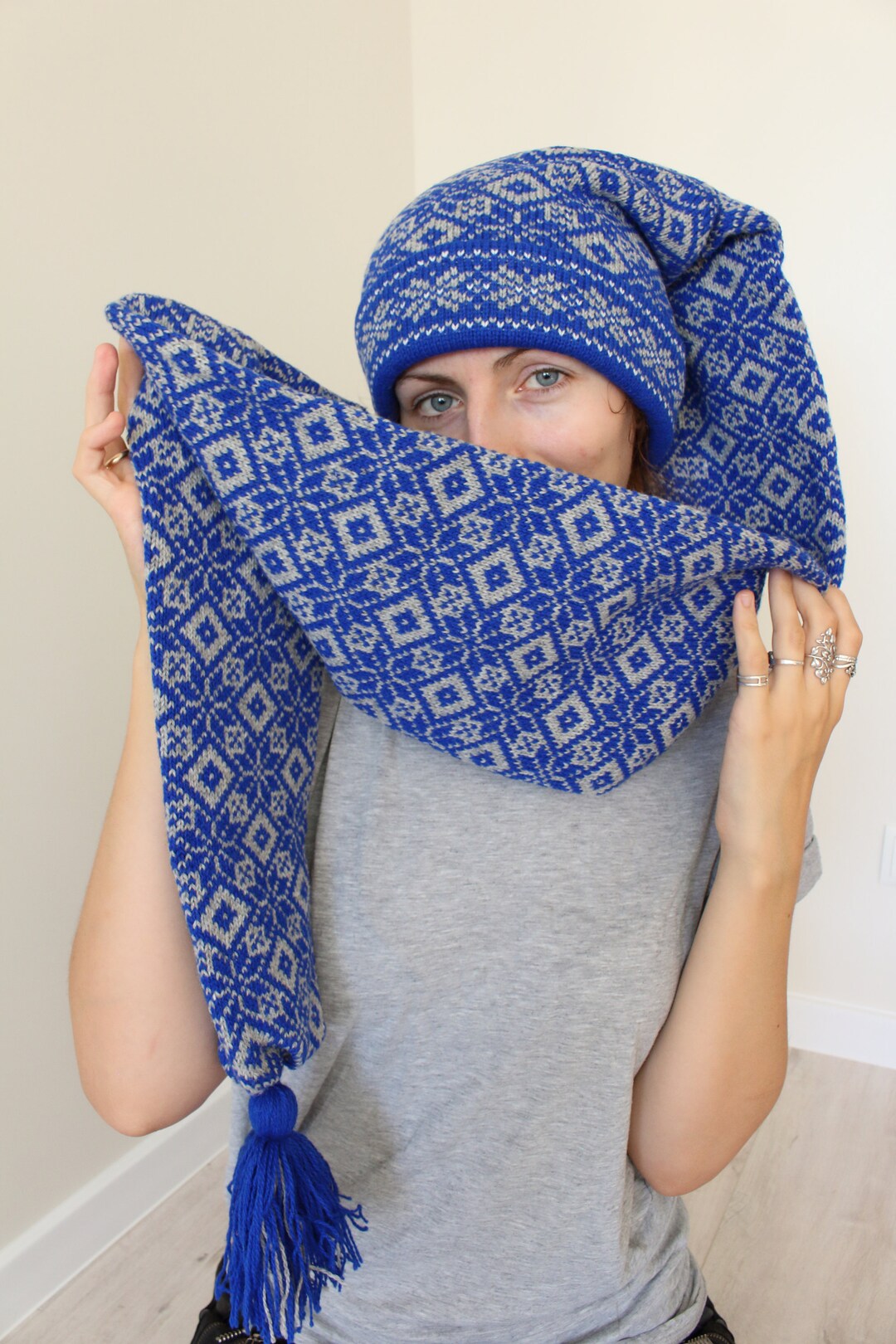 Super Long Stocking Cap, Long Tail for Adult scarf Hat - Etsy