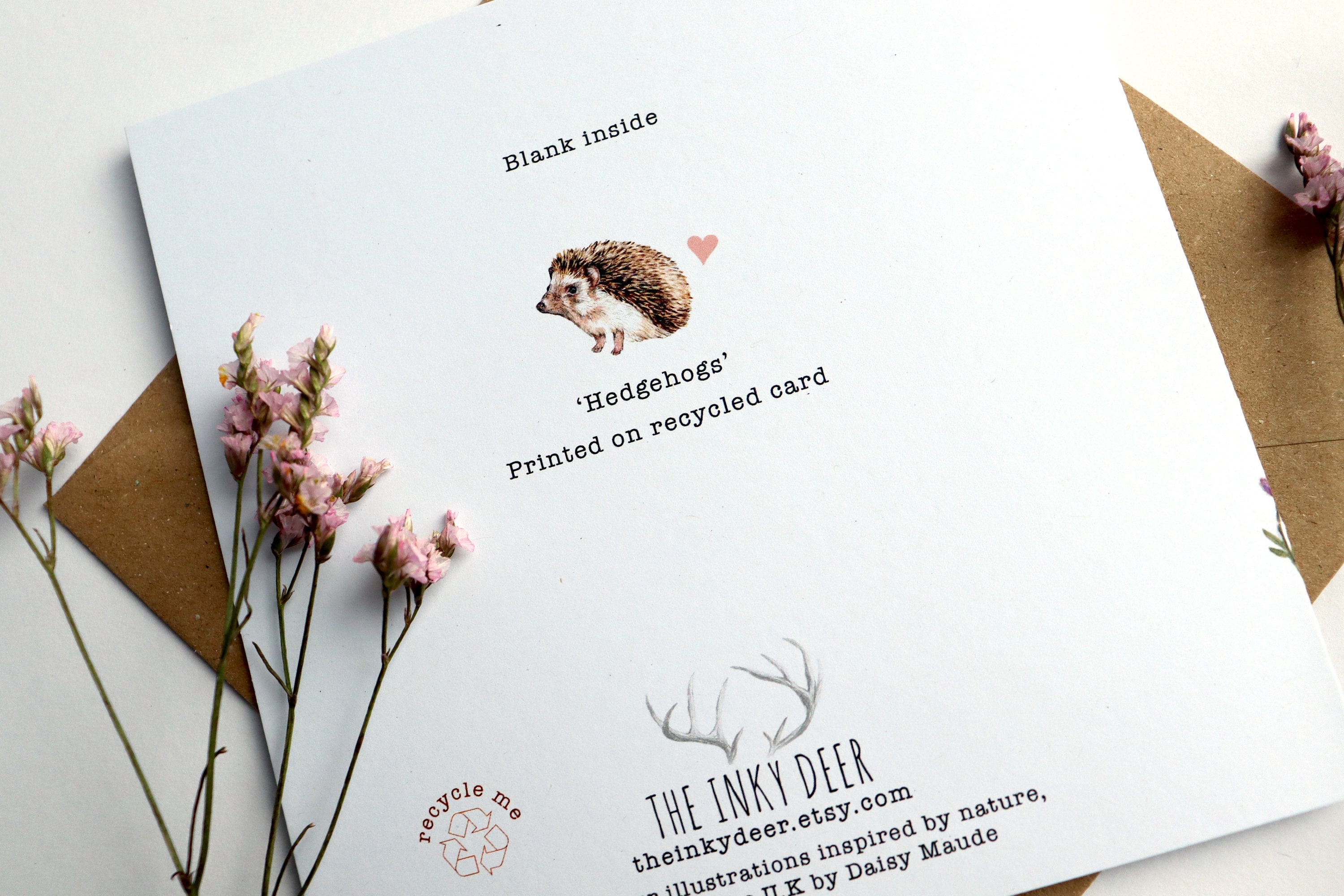 Hedgehogs Greetings Card Watercolour Hedgehog Valentines - Etsy