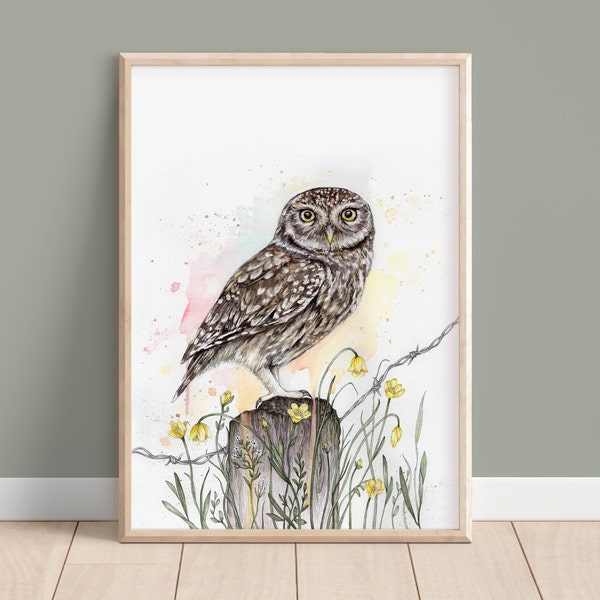 Owl Poster - Etsy UK