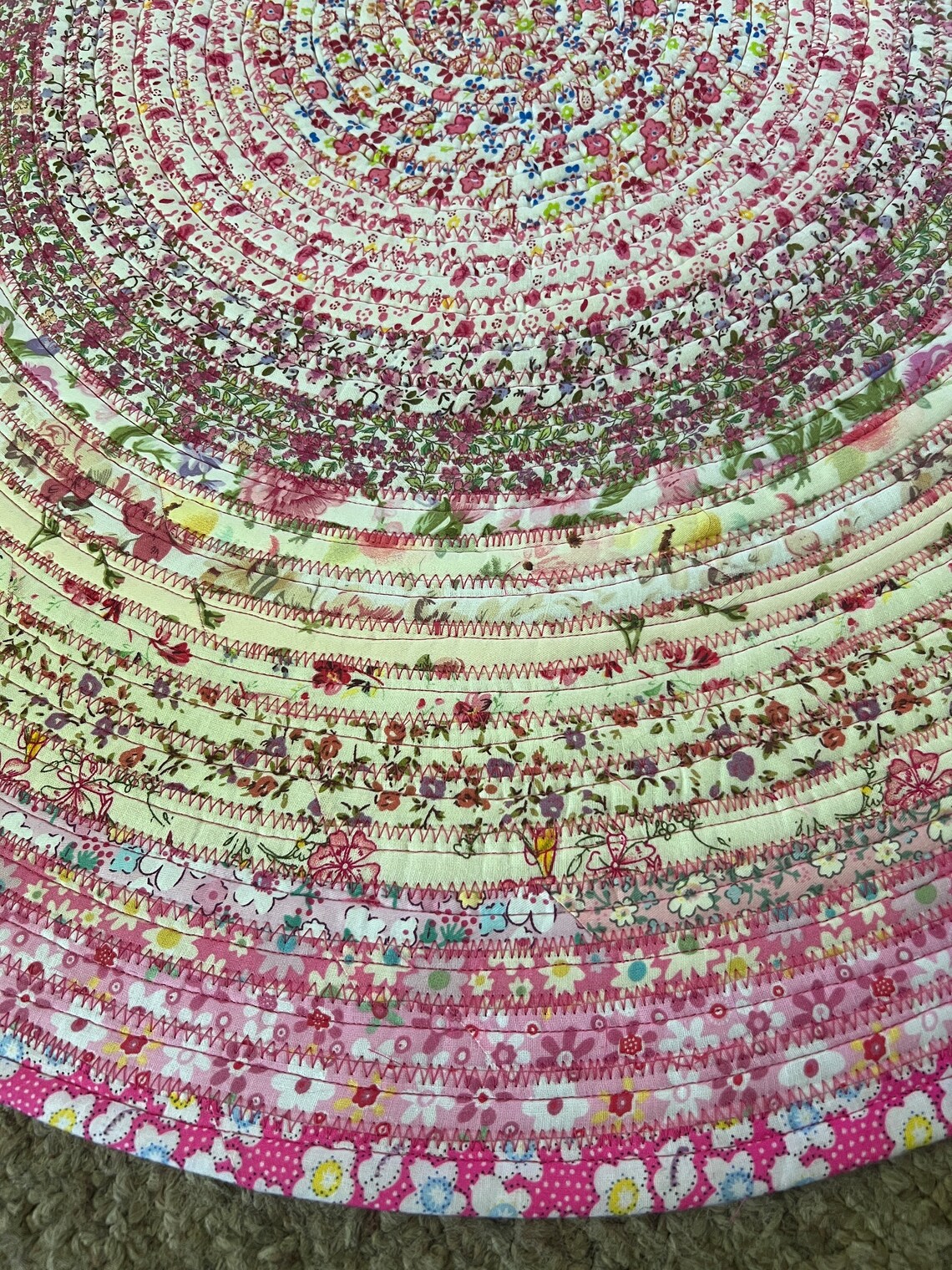 Large Jelly Roll Rug - Pink - Etsy