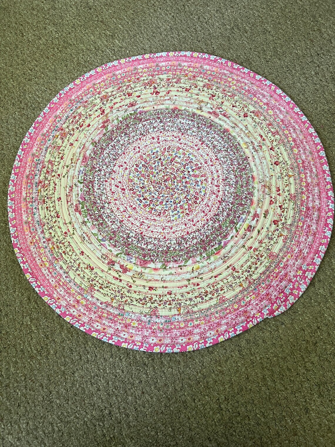 Large Jelly Roll Rug - Pink - Etsy