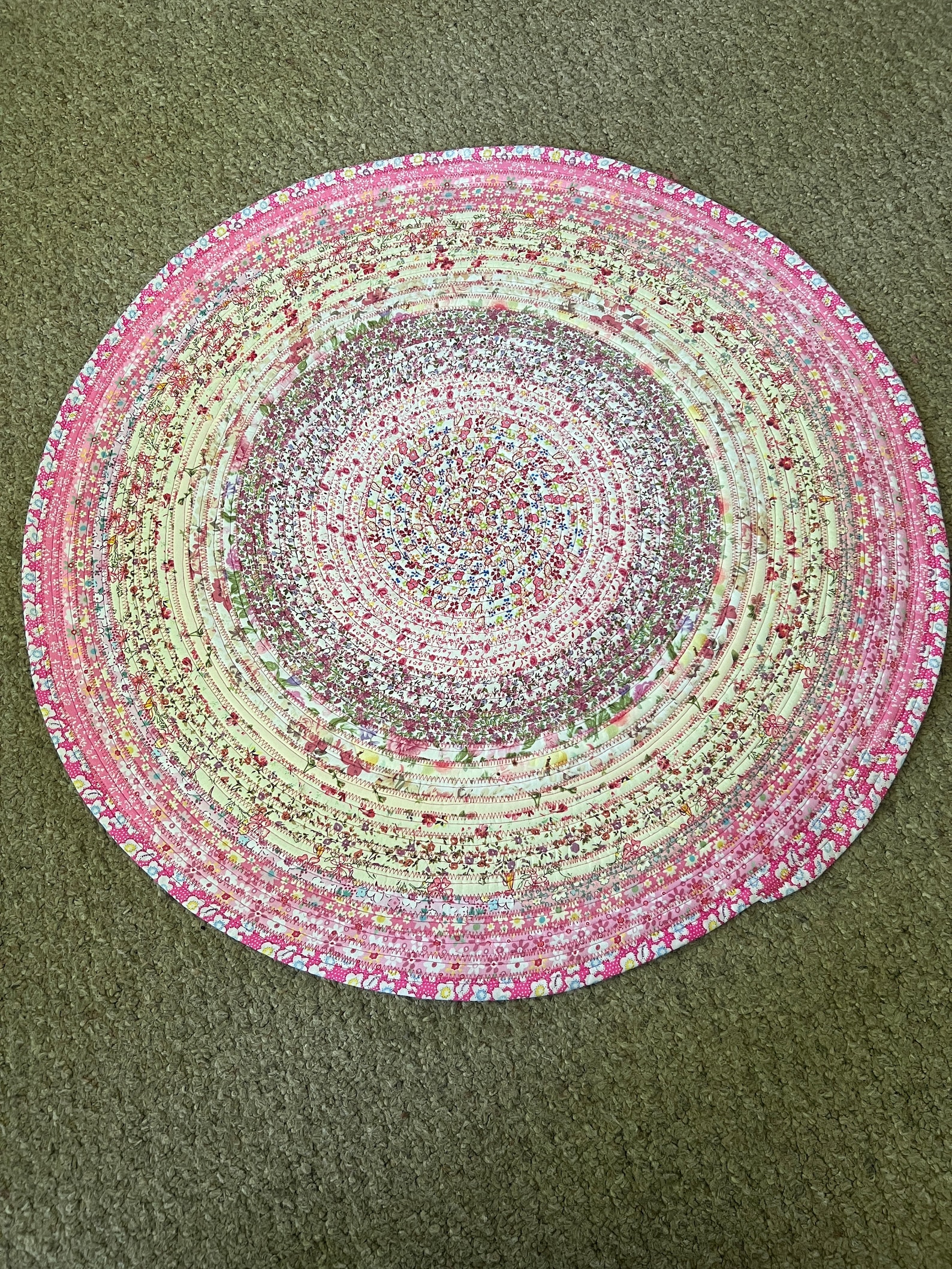 Large Jelly Roll Rug - Pink - Etsy