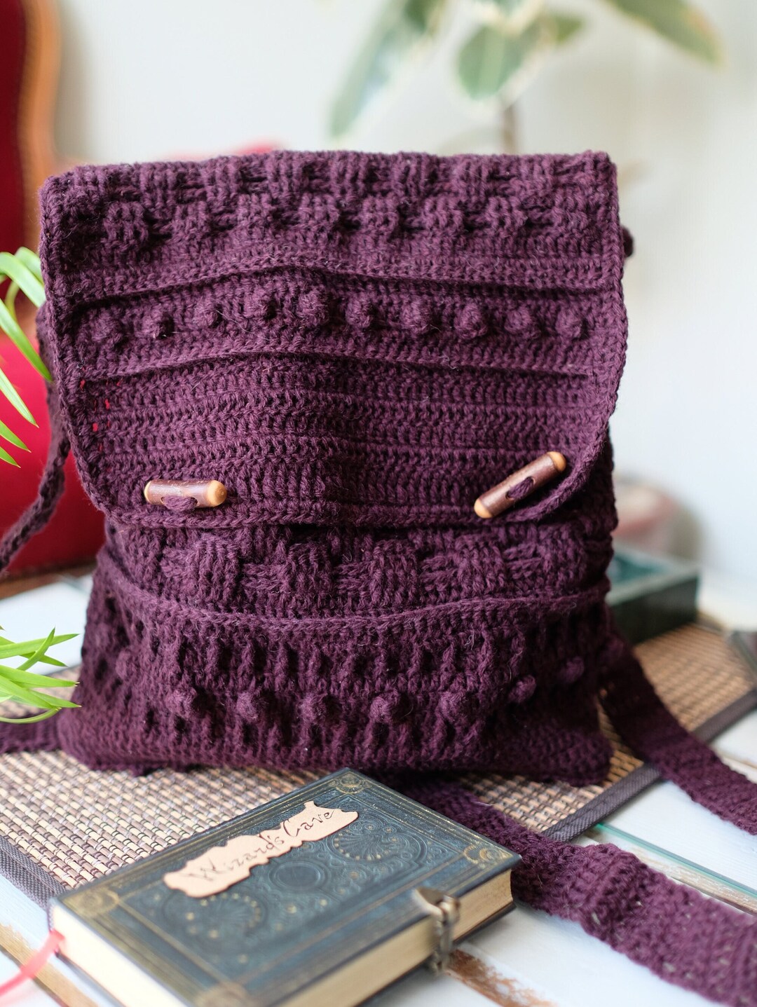 Viking Birka Shoulder Bag With Wooden Buttons - Etsy
