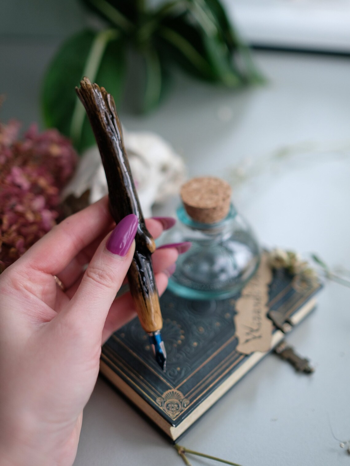 Dip Pen Hand Made From Natural Wood Suitable for Calligraphy, Drawing ...