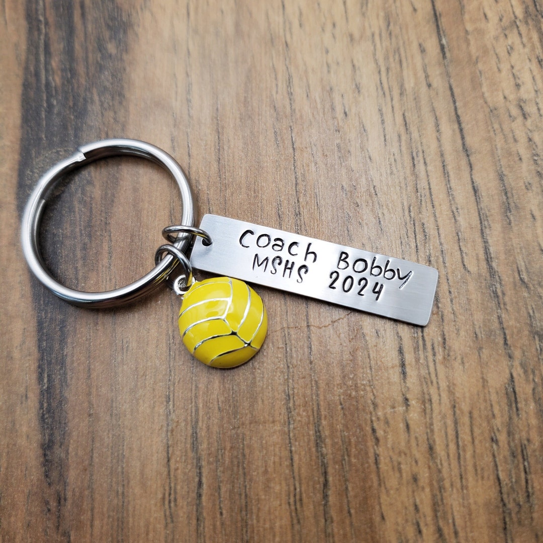 Water Polo Coach Gift, Water Polo Coach Keychain, Personalized Team ...