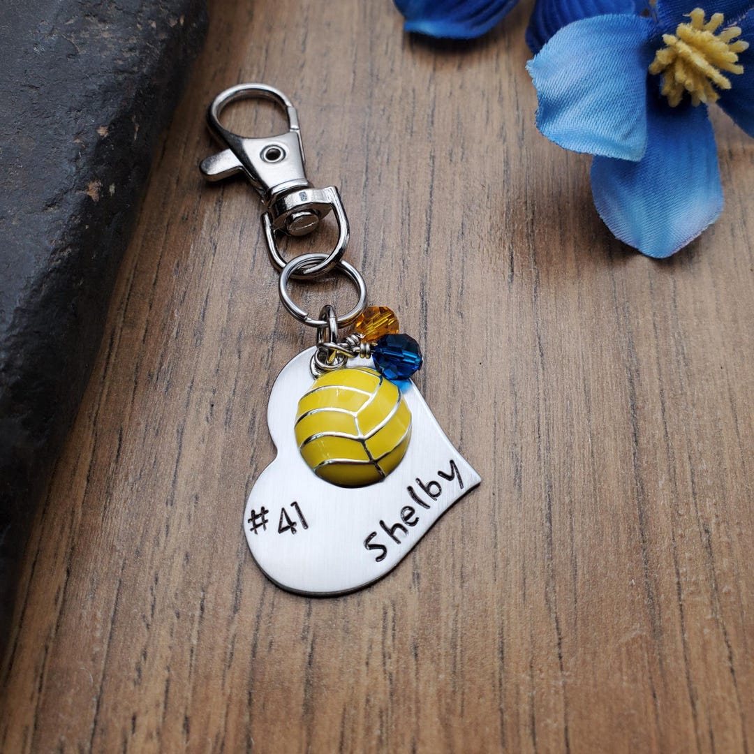 Water Polo Bag Tag Gift for Girls, Personalized Water Polo Keychain ...