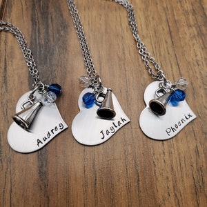 Cheerleader Necklace for Girls, Cheer Necklace, Personalized Cheer Gift ...
