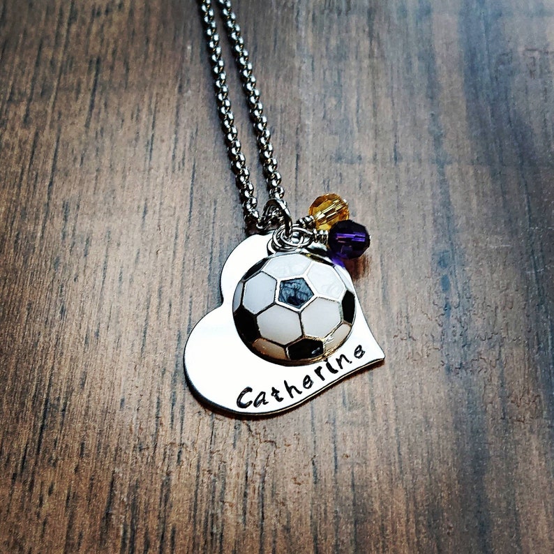 Soccer Necklace Soccer Gift for Girls Soccer Team Gifts - Etsy