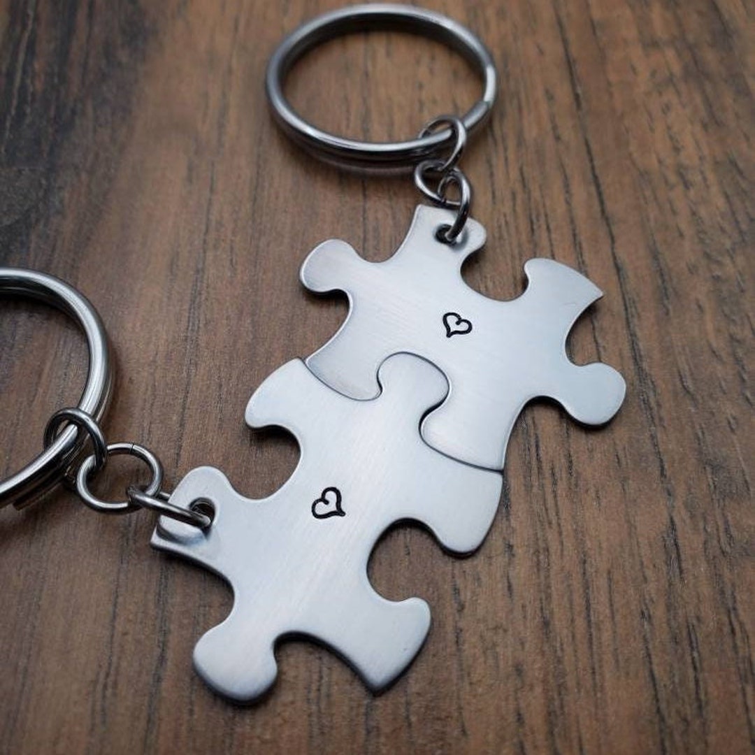 Puzzle Keychains, New Boyfriend Gift, Cute Anniversary Gift, Gift for ...