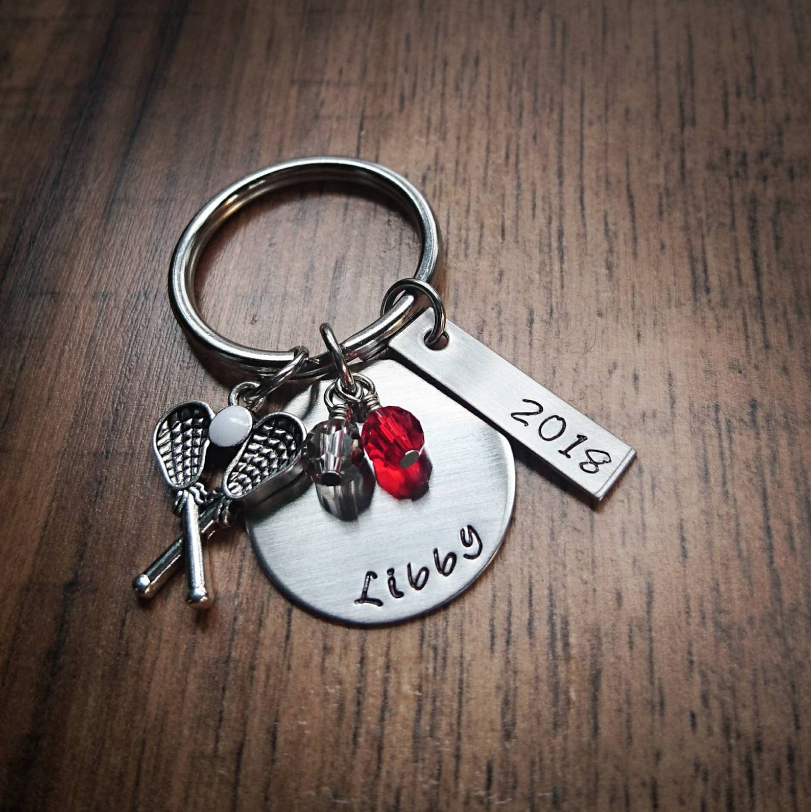 Lacrosse Gifts For Girls Lacrosse Keychain Personalized | Etsy