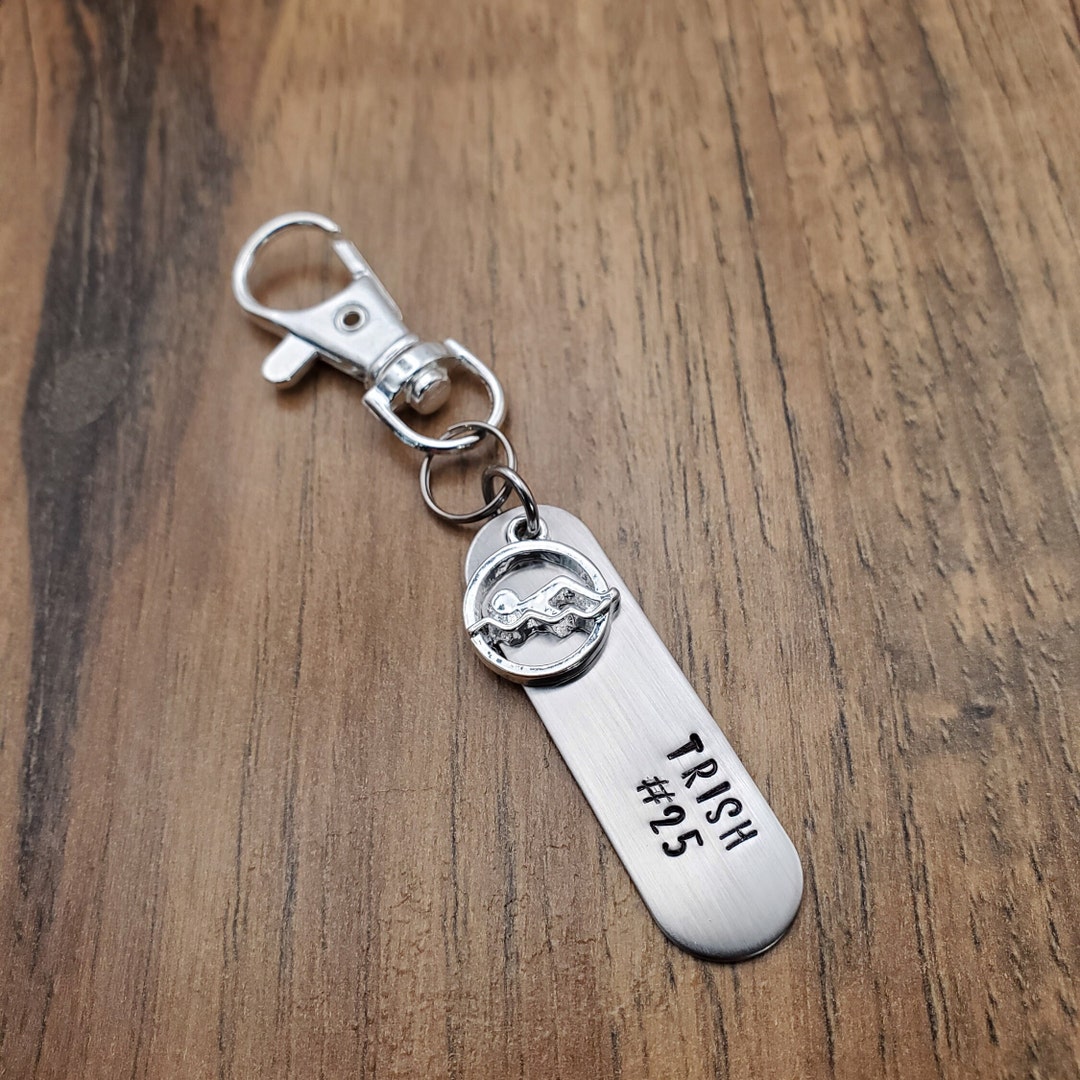 Swim Gift, Swim Keychain, Personalized Swim Team Gifts, Bag Tag - Etsy