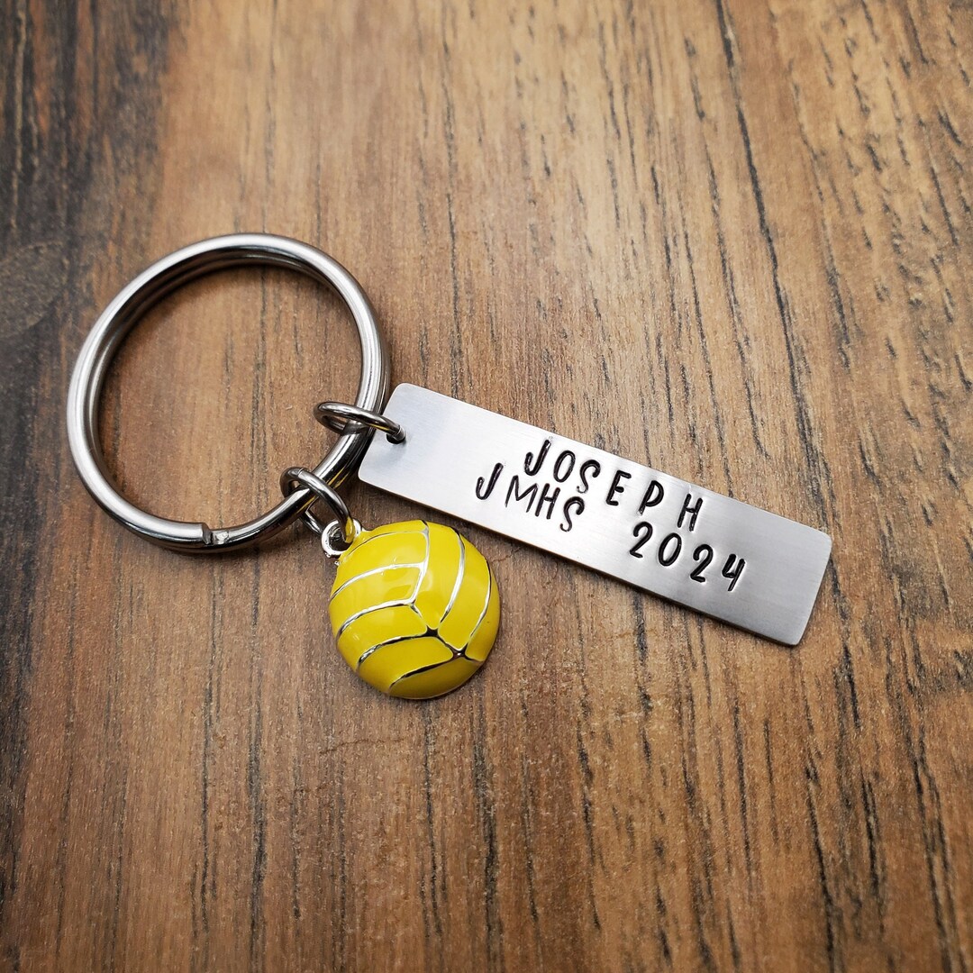 Water Polo Senior Gift, Water Polo Keychain, Personalized Team Gift for ...