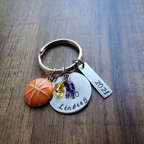 Hand Stamped Personalized Basketball Gift for Girls - Etsy