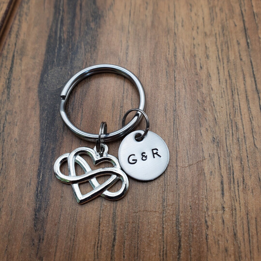Infinity Heart Keychain, Anniversary Gift, Infinity Heart Gifts With ...