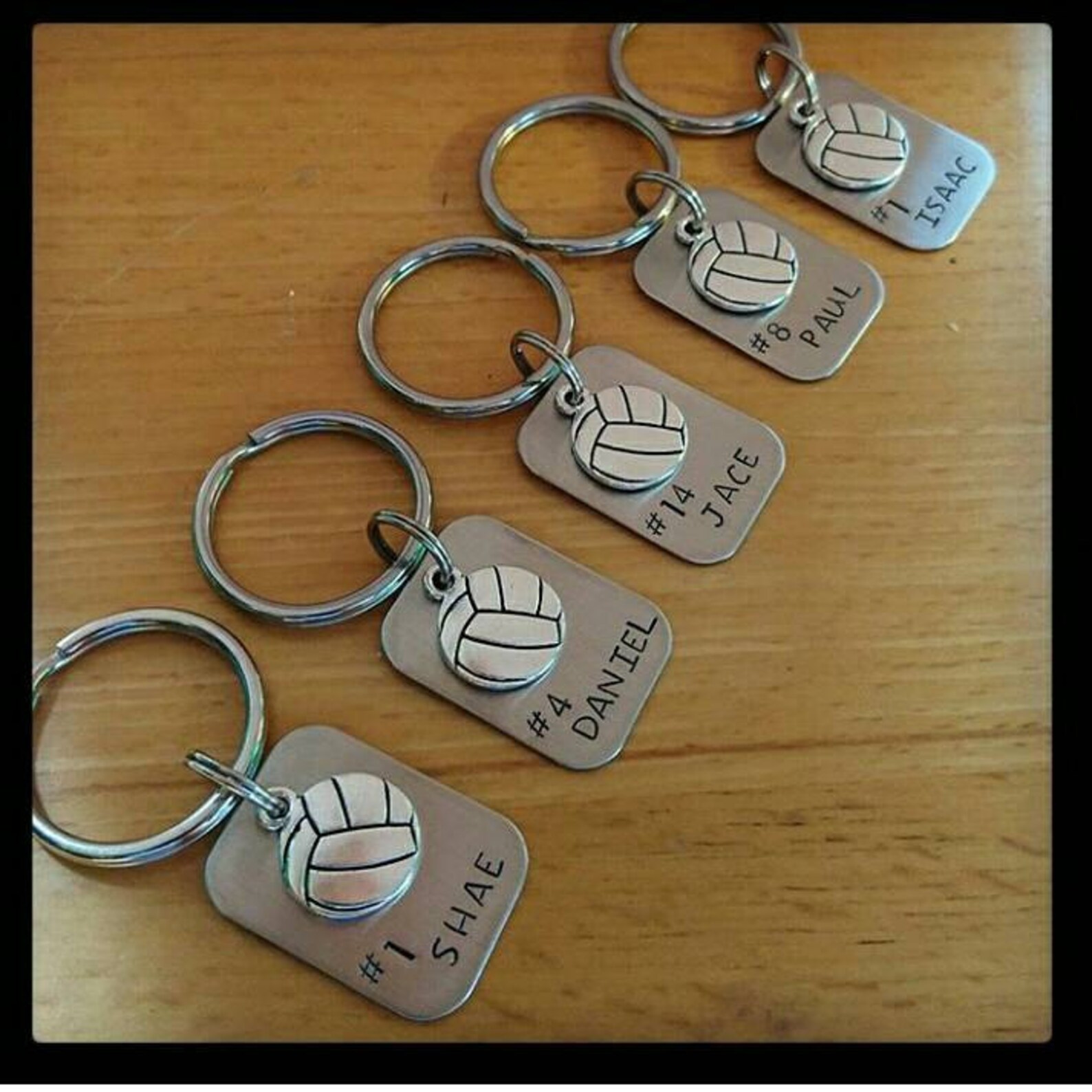 Hand Stamped Personalized Volleyball Gift for Boys Volleyball - Etsy