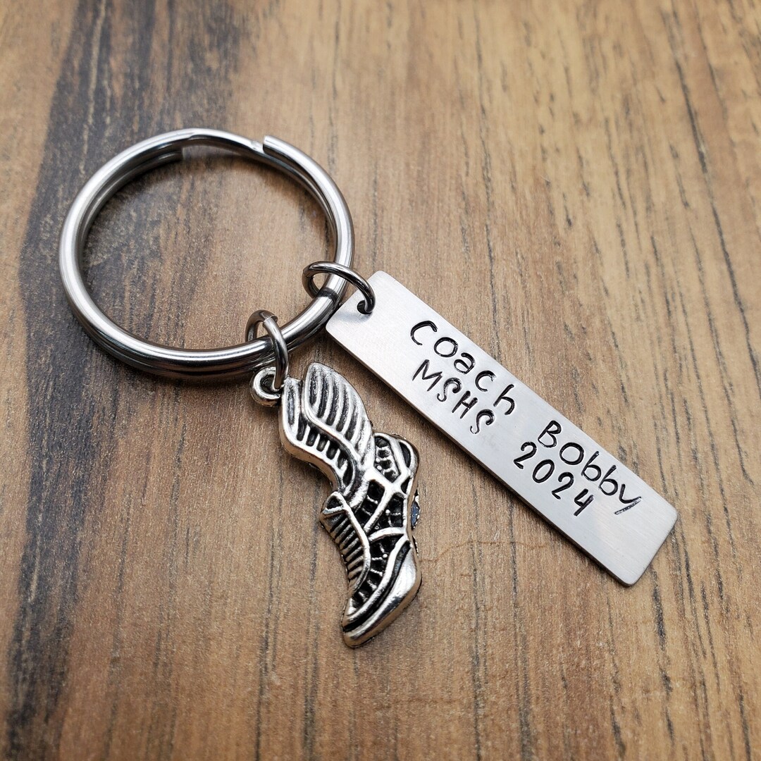 Track and Field Coach Gifts, Track Coach Keychain, Personalized Team ...