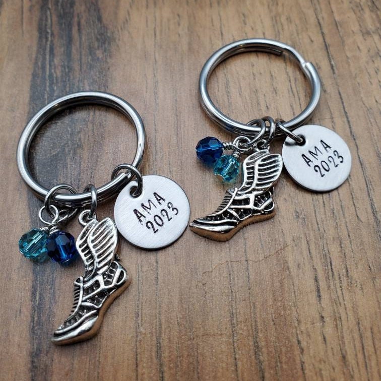 Personalized XC Track Senior Gifts, Cross Country Track Keychains, Team ...