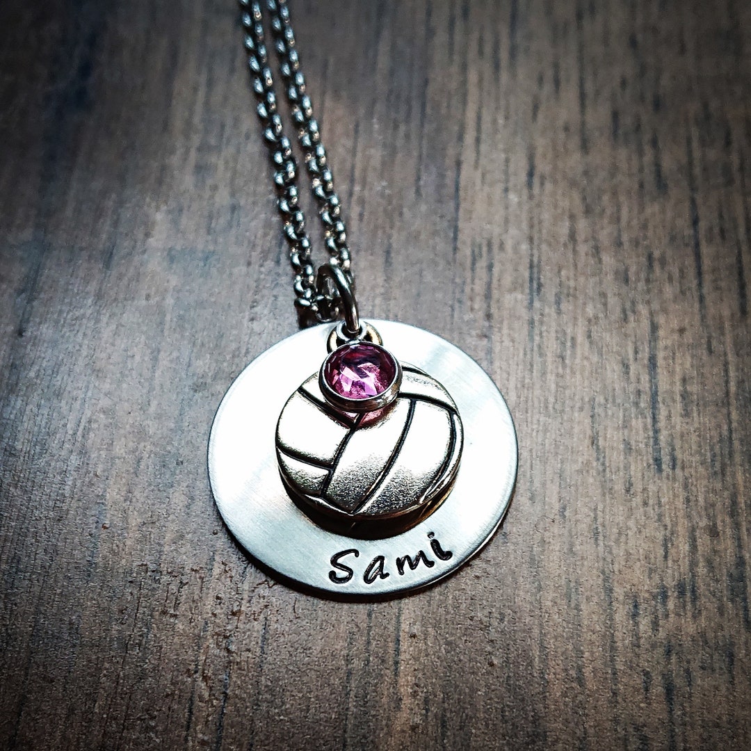 Personalized Volleyball Necklace, Volleyball Team Gift for Girls ...