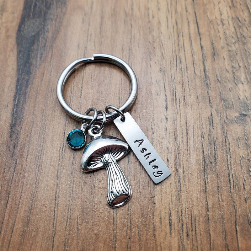 Mushroom Keychain - Etsy