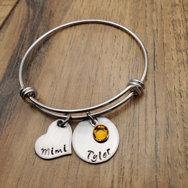 Personalized Mimi Bracelet, Mothers Day Gift, Mimi Gift, Kid Name and ...