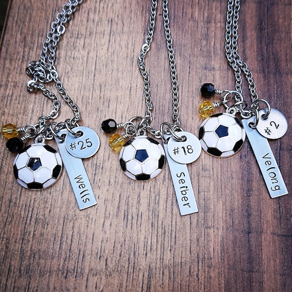 Soccer Necklace - Etsy