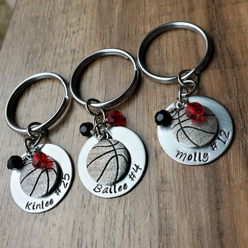 Basketball Keychain Basketball Team Gifts Basketball Senior | Etsy