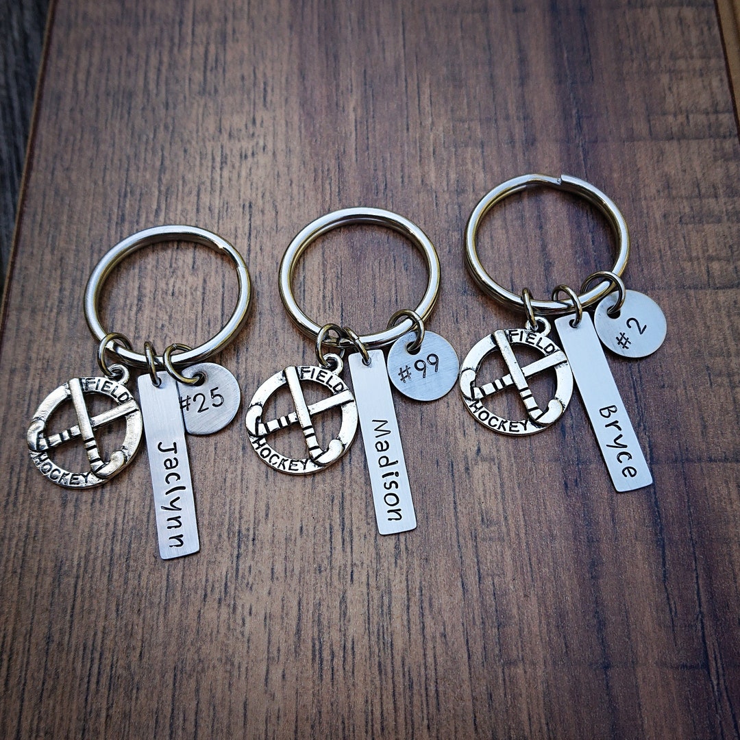 Field Hockey Keychain, Field Hockey Gifts, Personalized Senior Night ...
