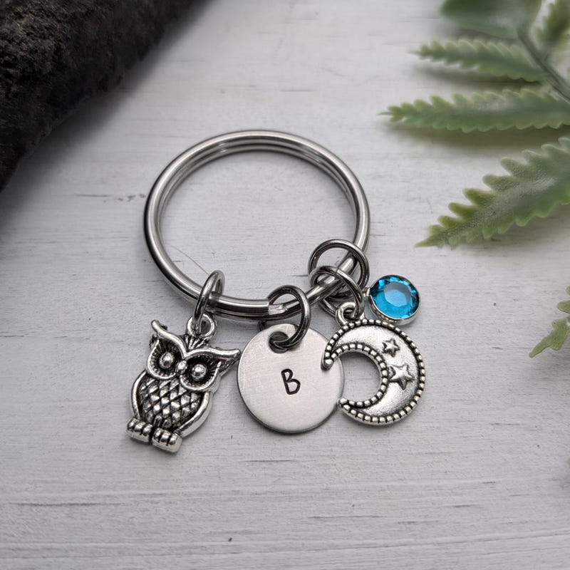 Owl Themed Keychain - Etsy