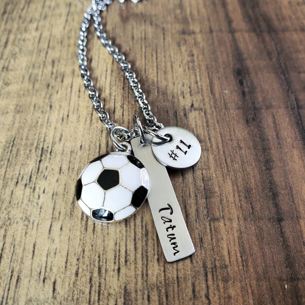 Soccer Necklace - Etsy