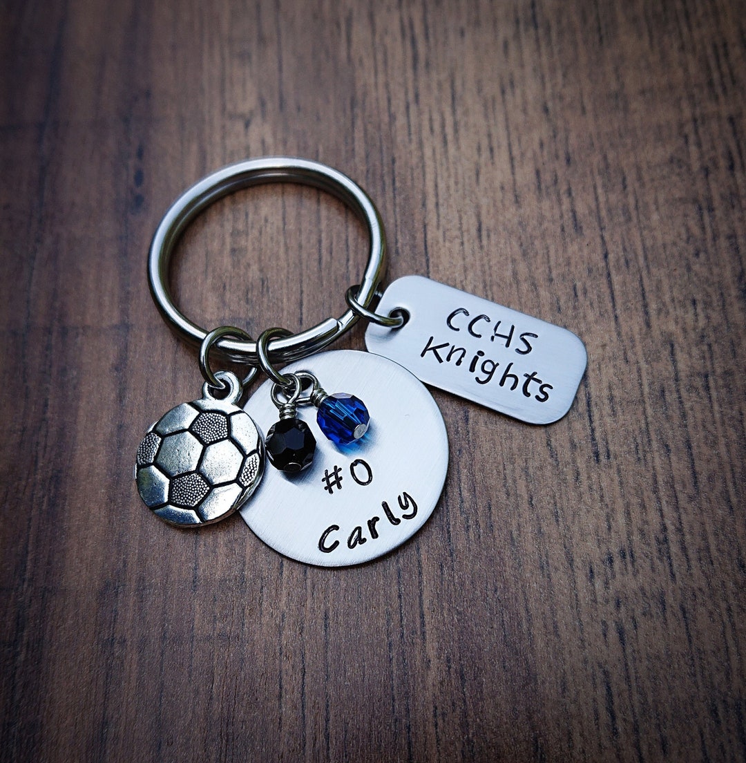 Soccer Keychain, Personalized Soccer Gifts, Soccer Senior Night Gifts ...