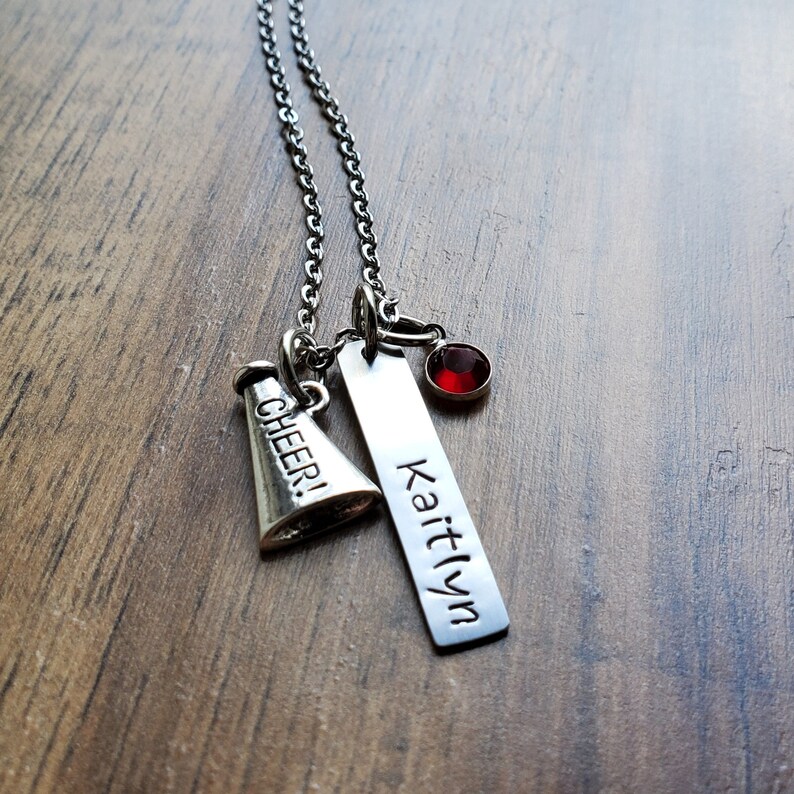 Cheerleader Necklace Cheerleading Necklace Cheerleading - Etsy