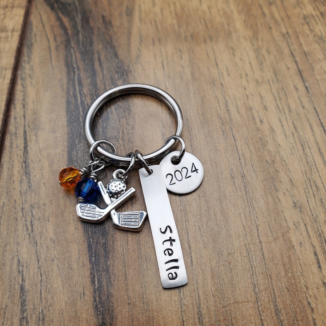 Personalized Golf Keychain - Golfer Gifts - Golf Gifts - Senior Night ...