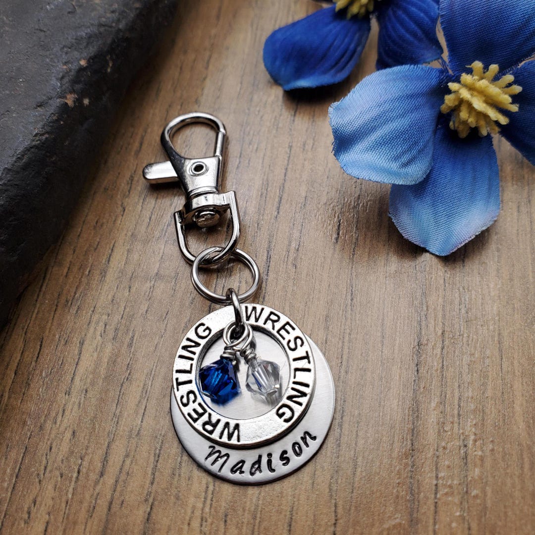 Personalized Girls Wrestling Gifts, Wrestling Keychain, Senior Night ...