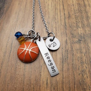 Basketball Necklace - Basketball Gift for Girls - Basketball Senior ...