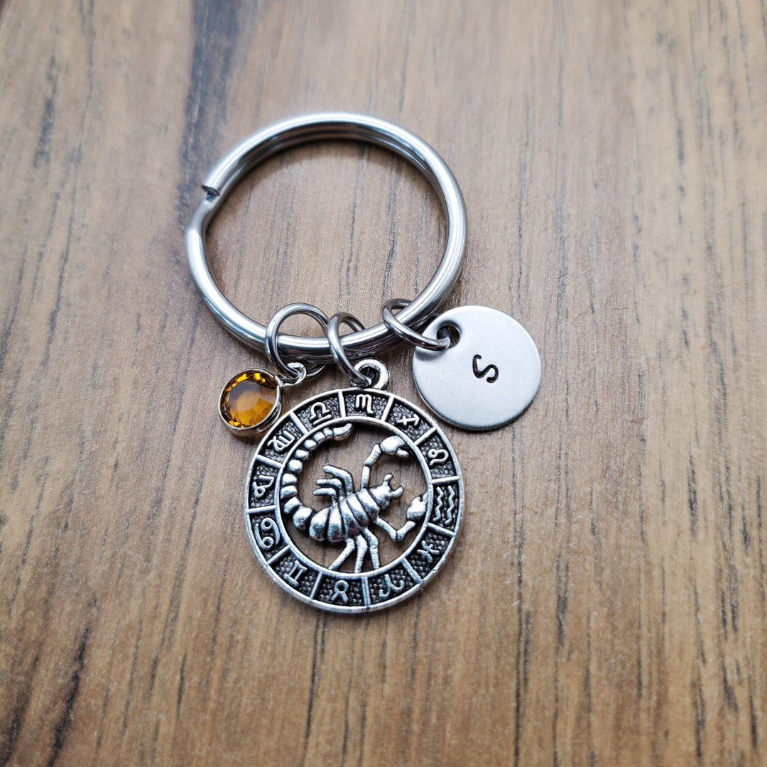 Scorpio Gift, Scorpio Keychain, Zodiac Gifts, Personalized Horoscope ...