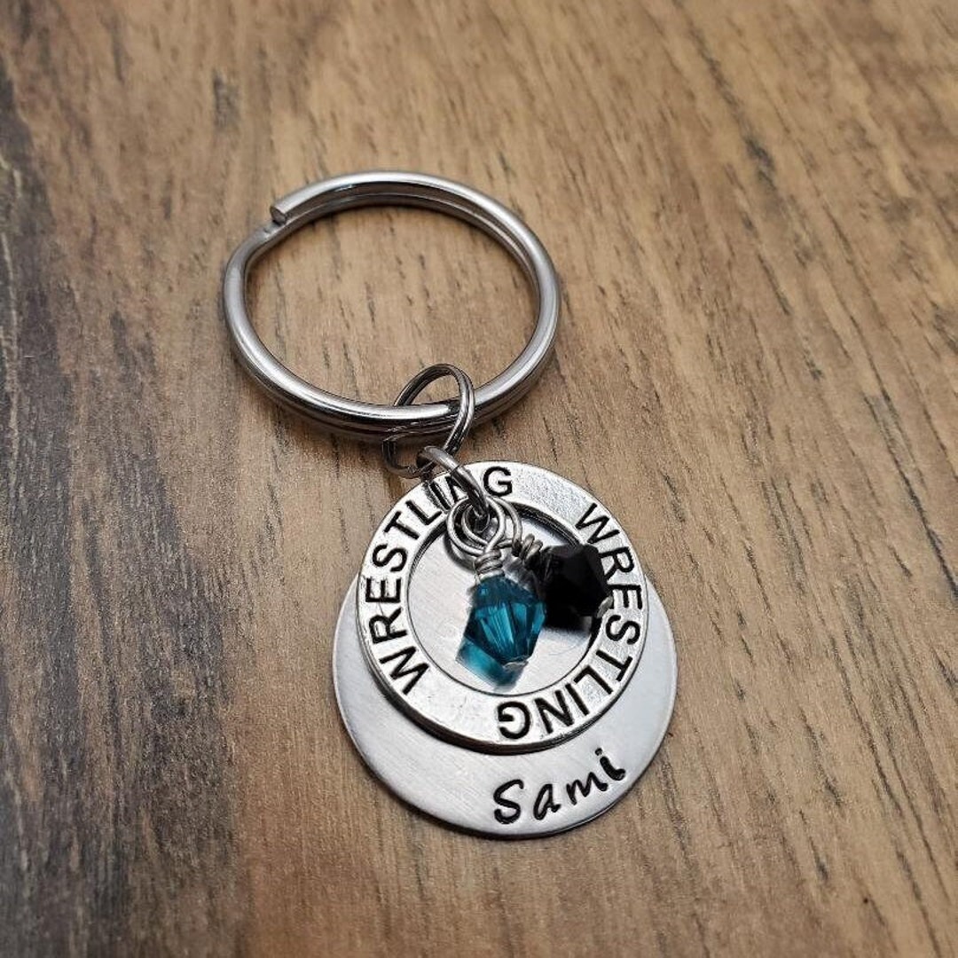 Personalized Girls Wrestling Gifts, Wrestling Keychain, Senior Night ...