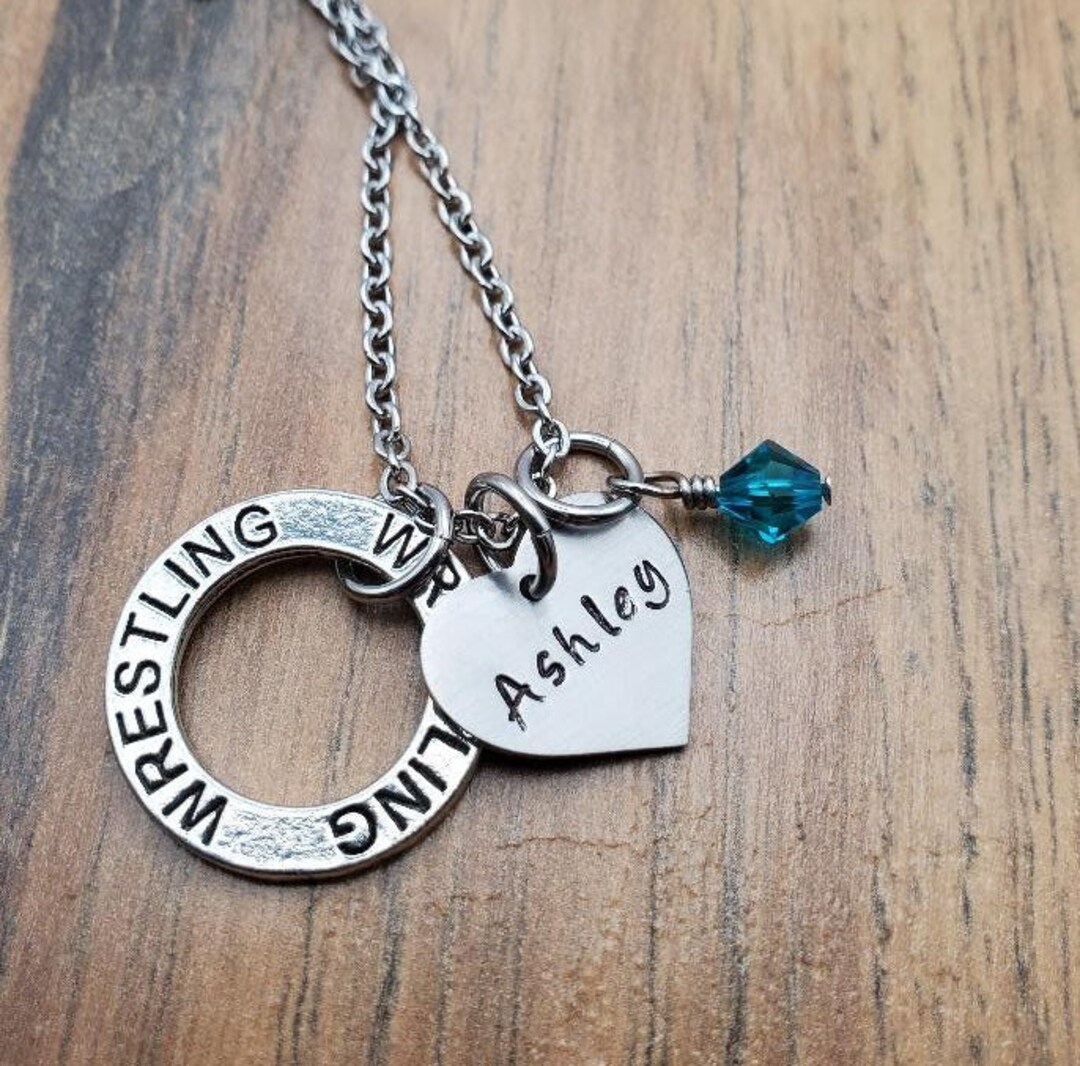 Personalized Wrestling Necklace, Girls Wrestling Gifts, Senior Night ...