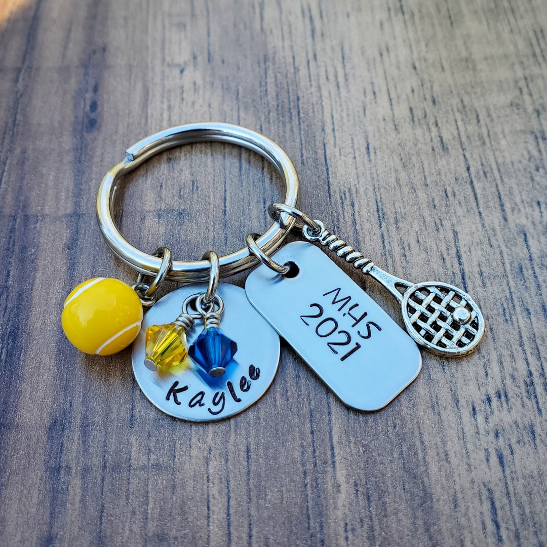 Tennis Gifts - Tennis Keychain - Tennis Senior Gifts, Girls Tennis Team ...