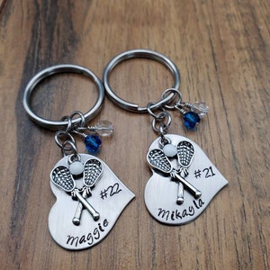 Lacrosse Keychain - Girls Lacrosse Keychain - Lacrosse Gifts - Team ...