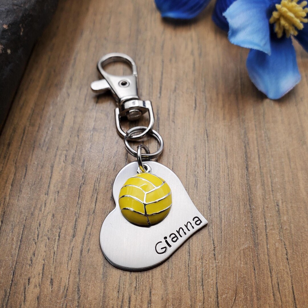 Personalized Water Polo Bag Tag Keychain, Gift for Girls, Senior Night ...